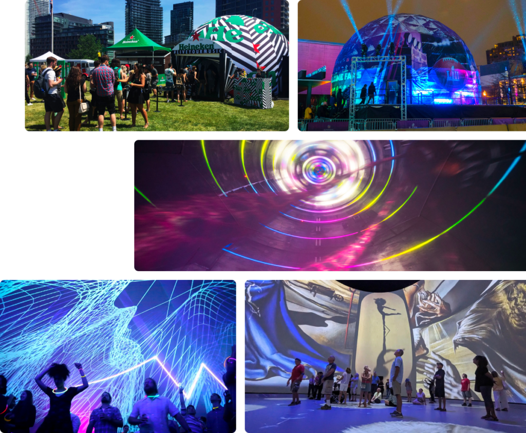 360° Fully Immersive Entertainment & Event Centers - The Domes HTX
